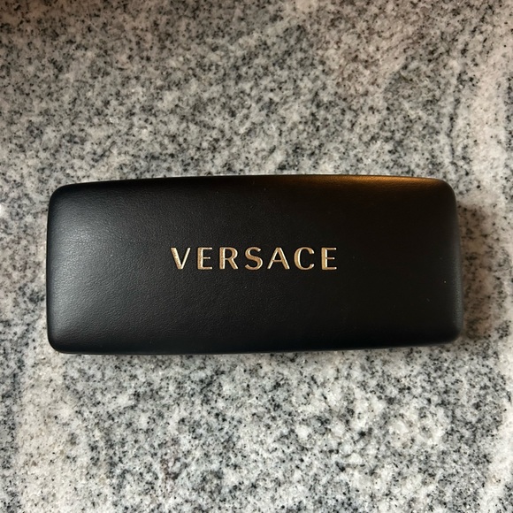 Versace | Accessories | Versace Black Hard Shell Eyeglass Case Square ...
